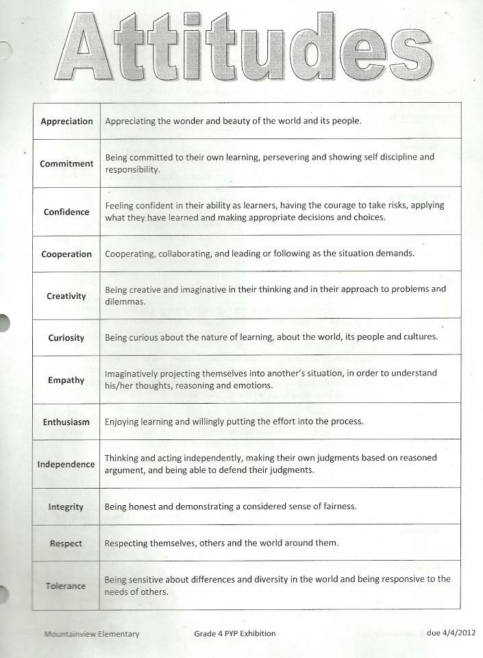 PYP Content Is Political Not Academic MVSD IB ions